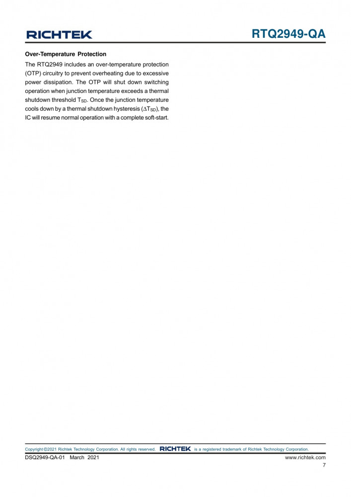 RTQ2949GSP-QA datasheet page 7