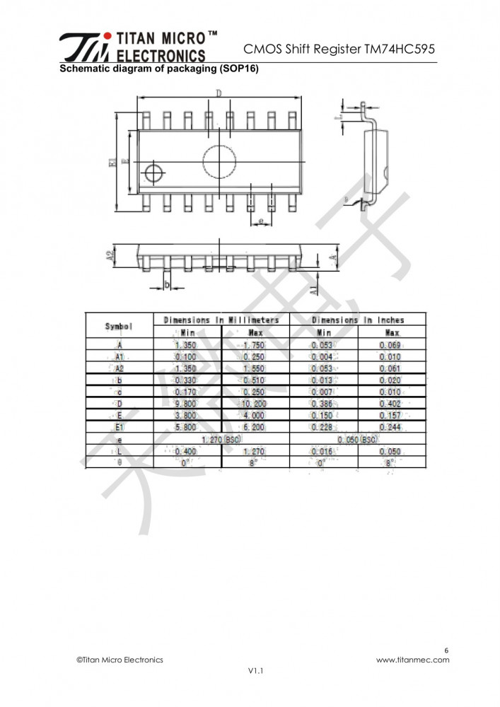 TM74HC595 datasheet page 6