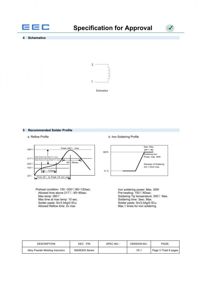 MA0630A specification page 4