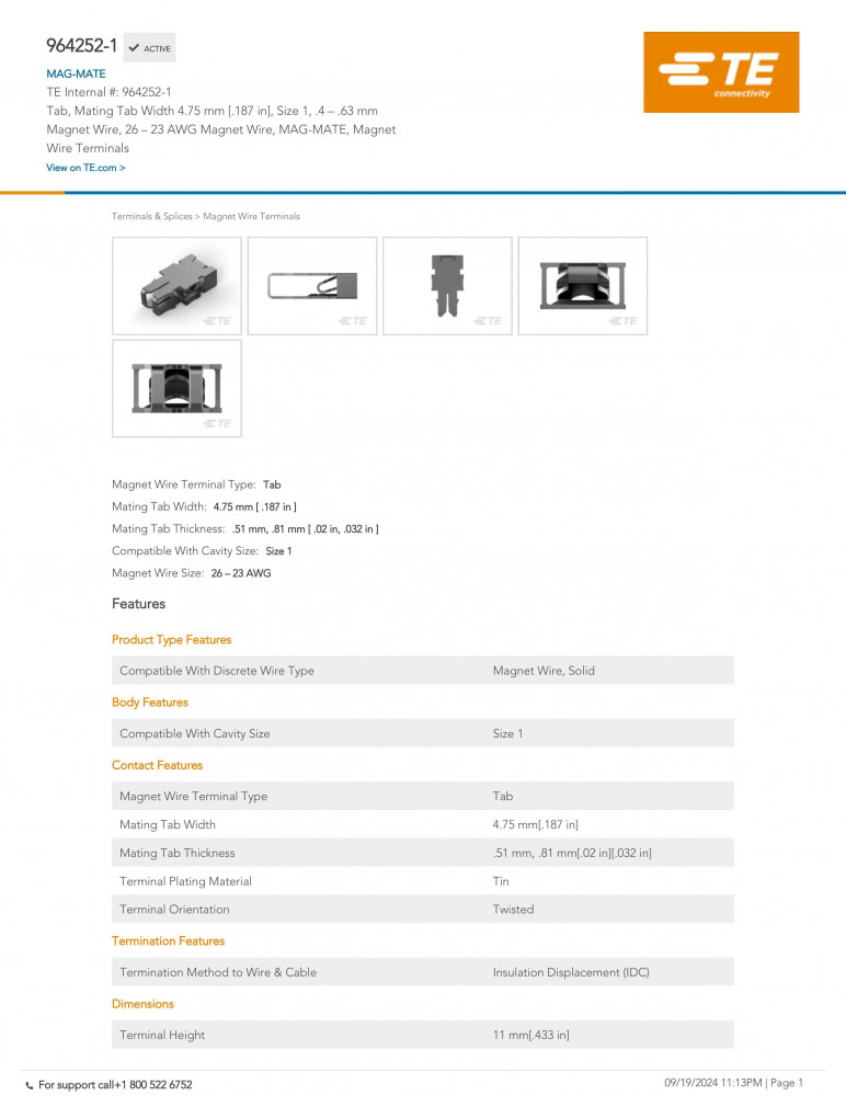 964252-1 technical document page 1