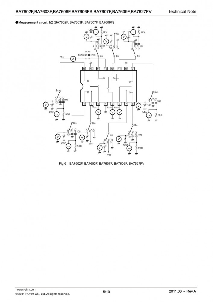 ROHM BA7603F family datasheet page 5