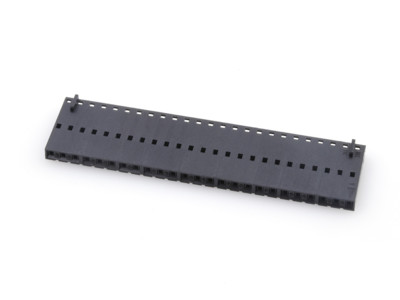 SL Crimp Housing, Single Row, Version D, Back Ribs, 22 Circuits, Black