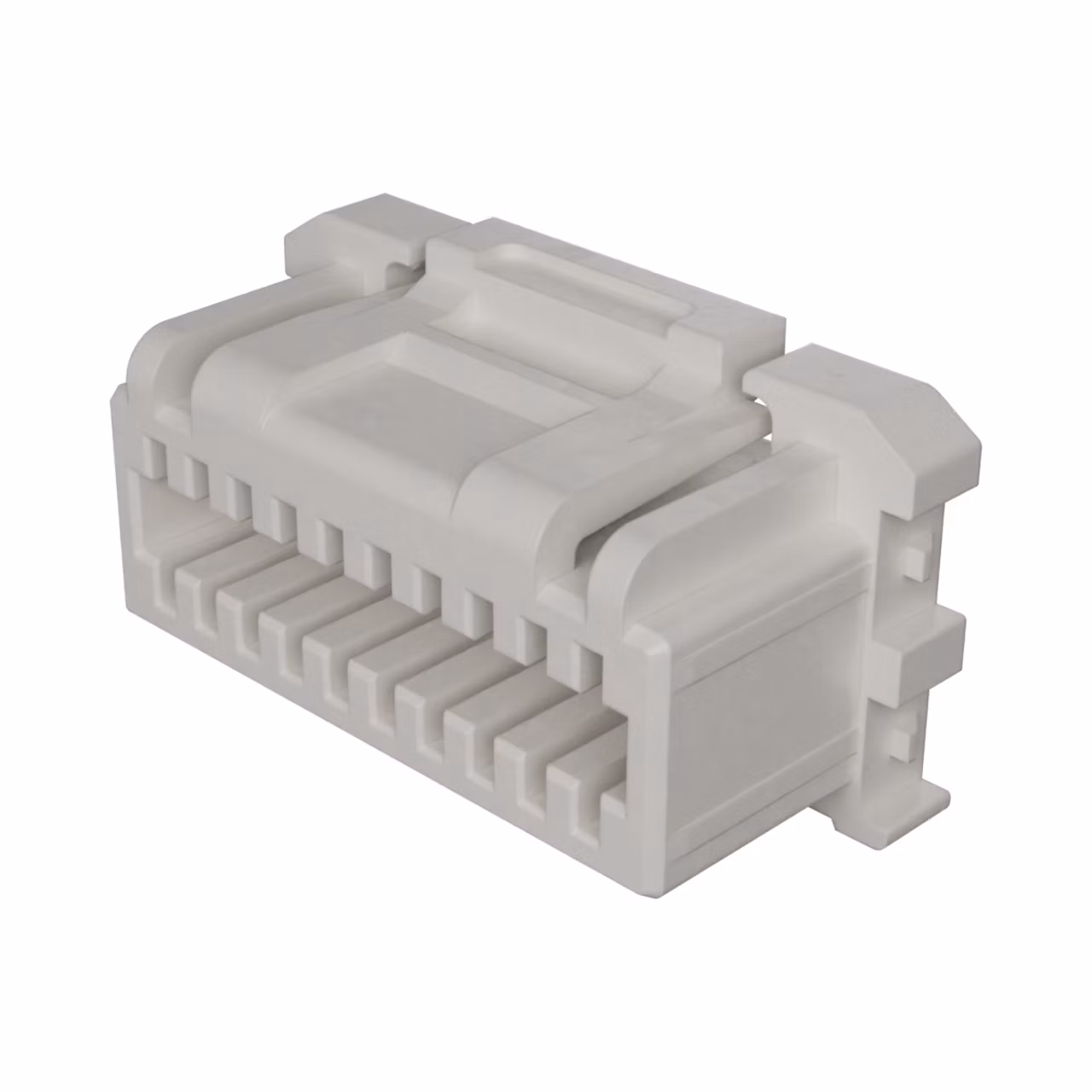 Micro-Lock Plus TPA Type Receptacle Housing, 1.25mm Pitch, Low-Halogen, Dual Row, Positive Lock, 20 Circuits, Natural (White) for sale