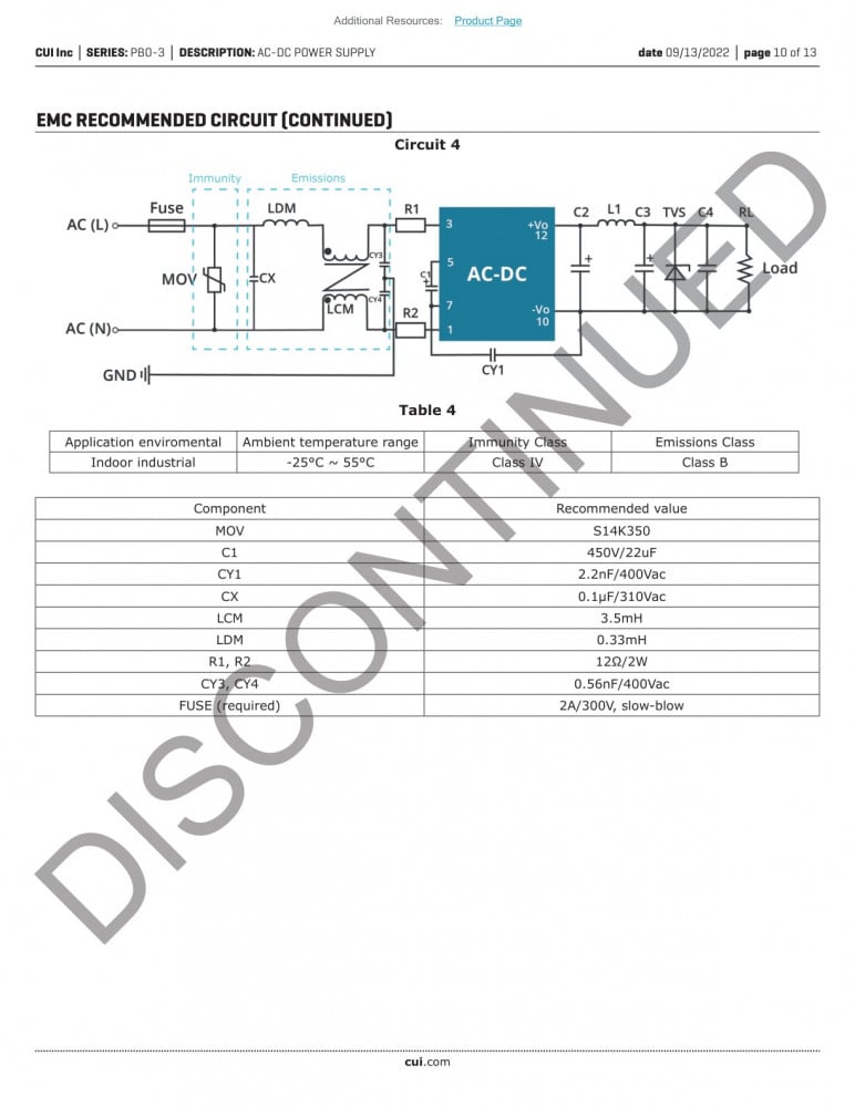 CUI PBO-3-S5-B datasheet page 10