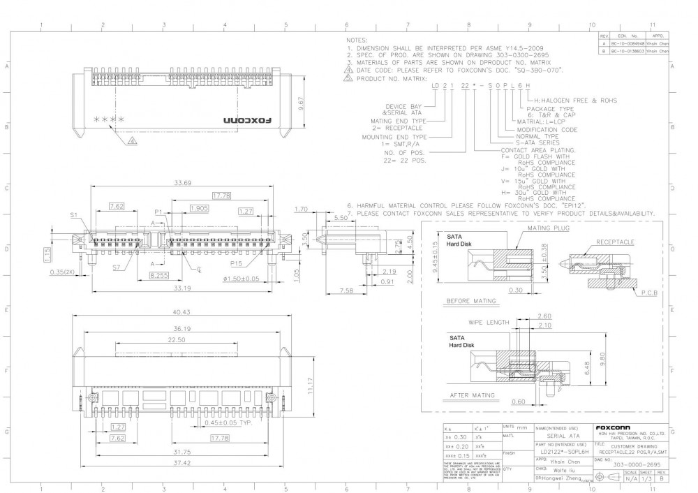 FOXCONN LD2122F-S0PL6H document page 1