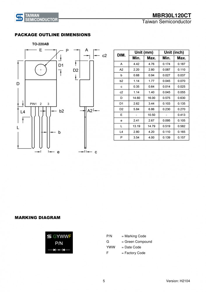 MBR30L120CT datasheet page 5