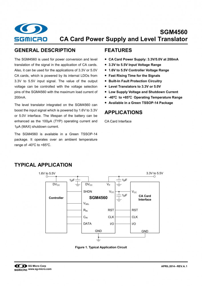SGM4560 technical document page 1