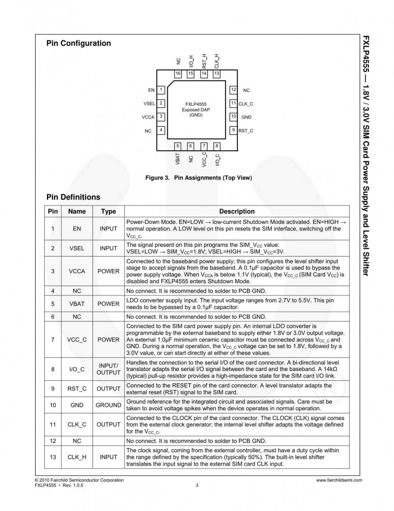 FXLP4555 datasheet page 4