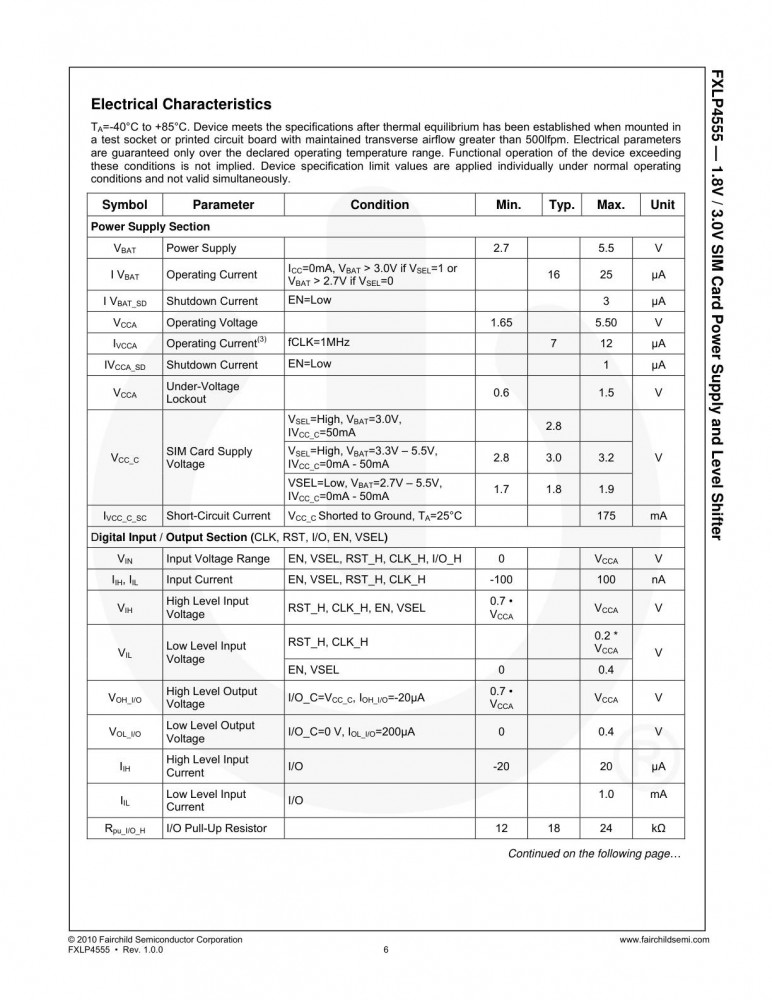 FXLP4555 datasheet page 7