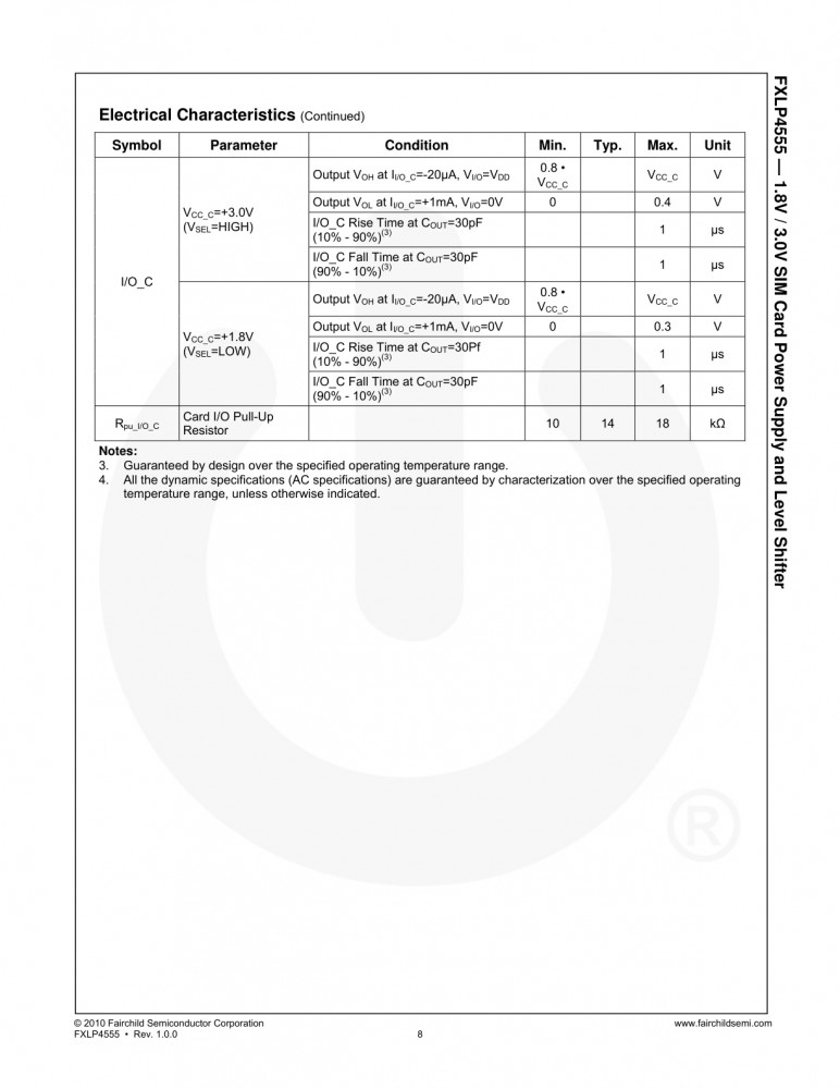 FXLP4555 datasheet page 9