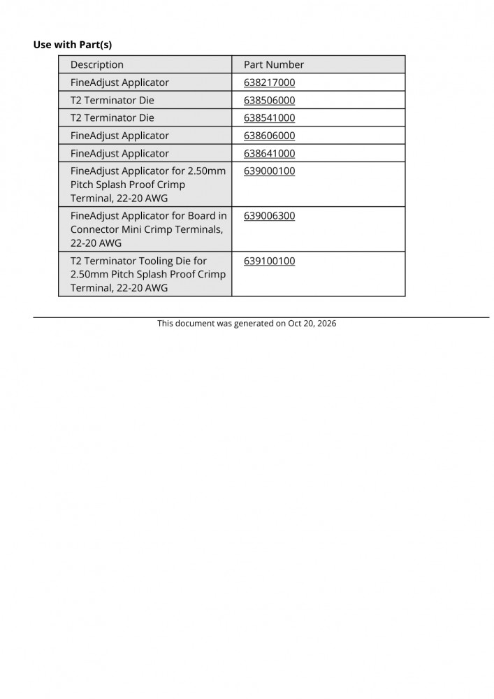 Tooling document preview, page 3