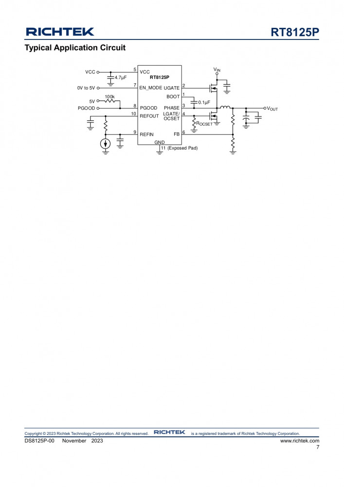 RT8125P datasheet page 7