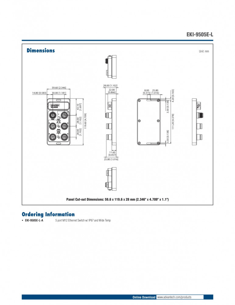 EKI-9505E product documentation image, page 2