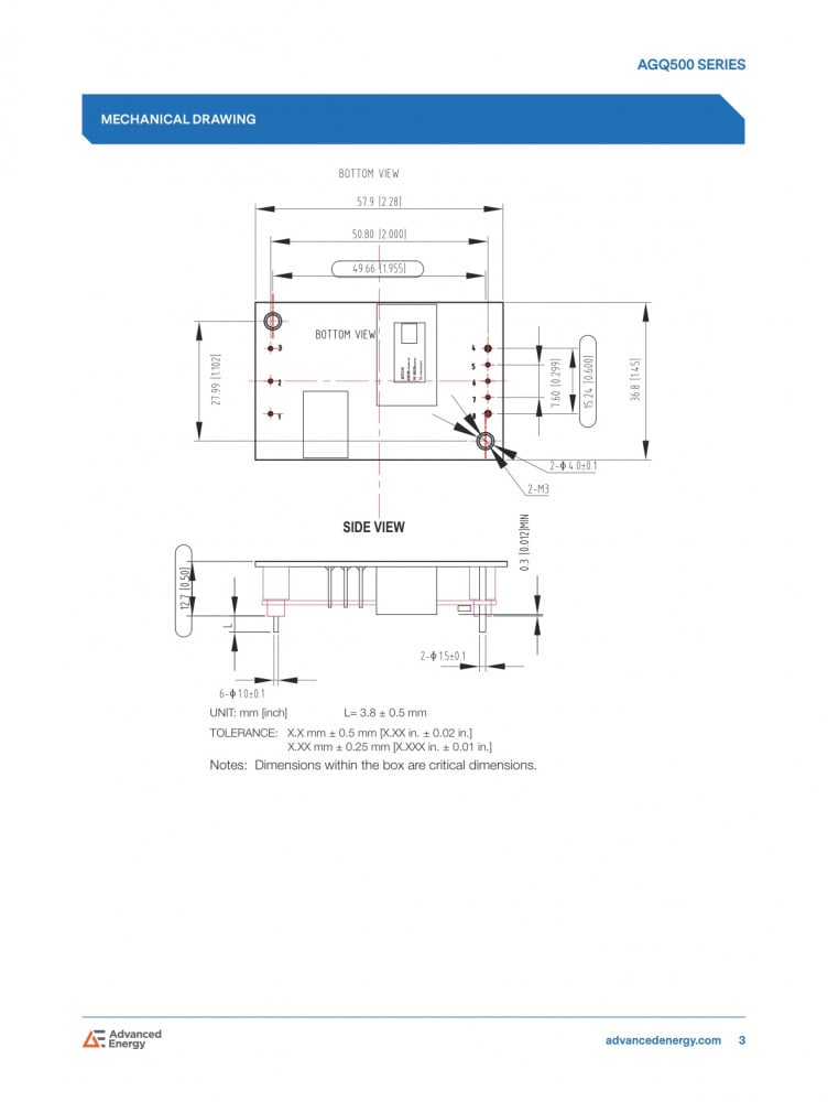 AGQ500 series datasheet page 3