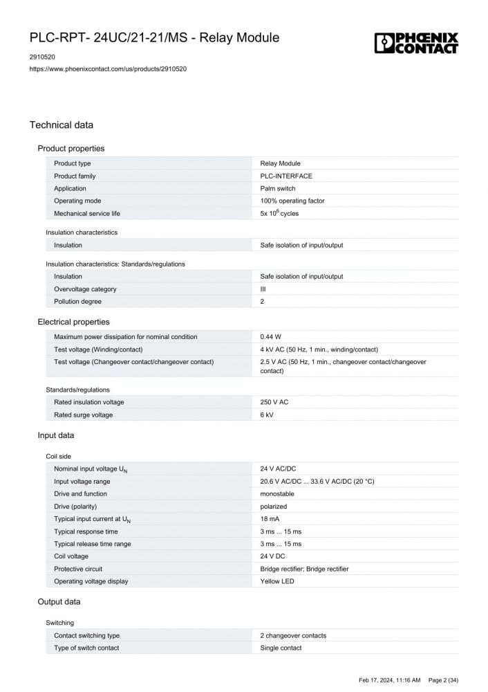 2910520 technical document page 2