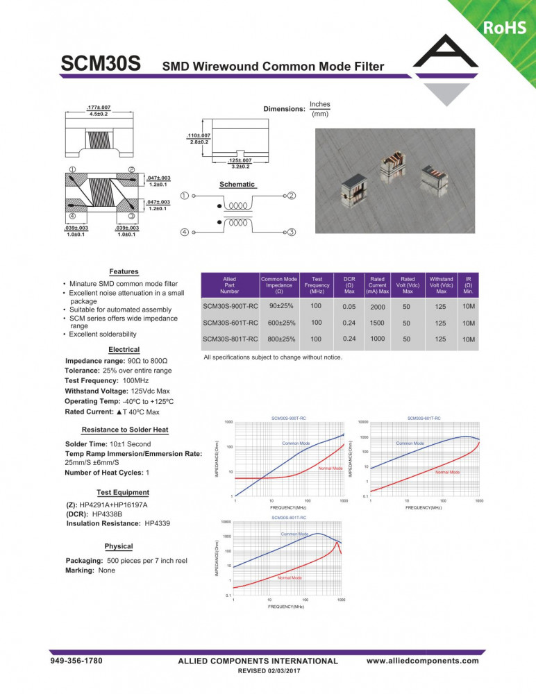 SCM30S-900T-RC product datasheet page