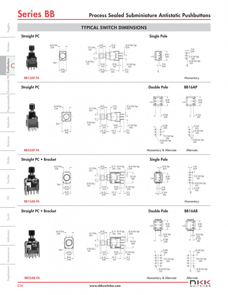 NKK Switches BB Series document page 5
