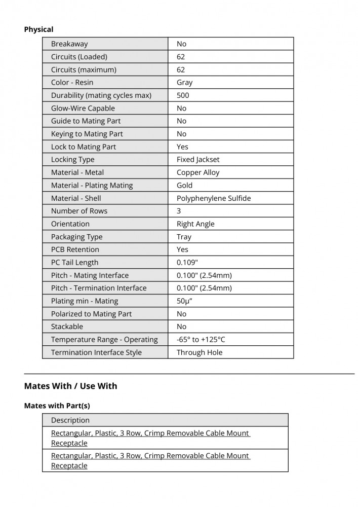 WG62PR7J-D01 technical document page 2