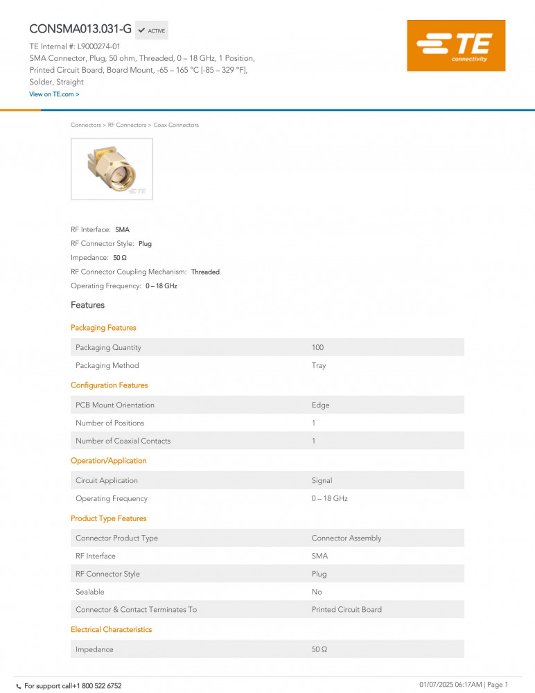 CONSMA013.031-G technical document page 1