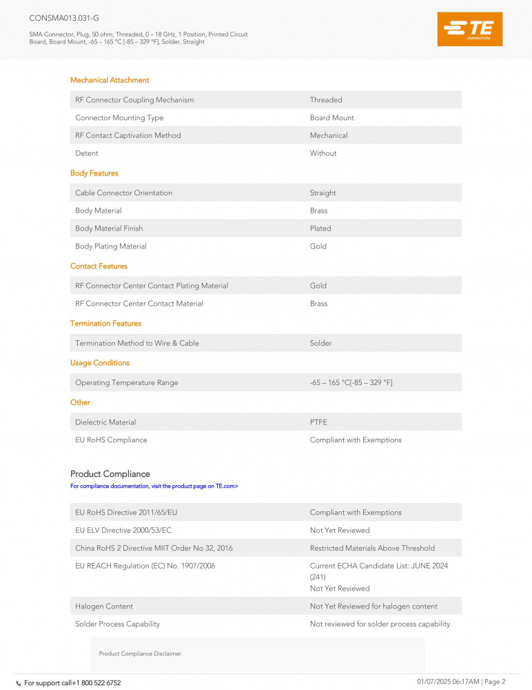 CONSMA013.031-G technical document page 2