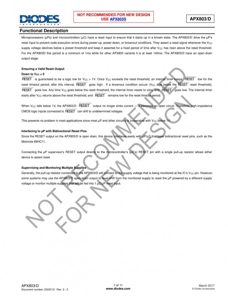 APX803 datasheet page 7
