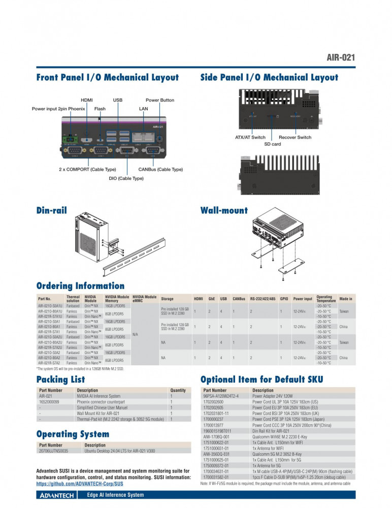 AIR-021 product documentation page 3