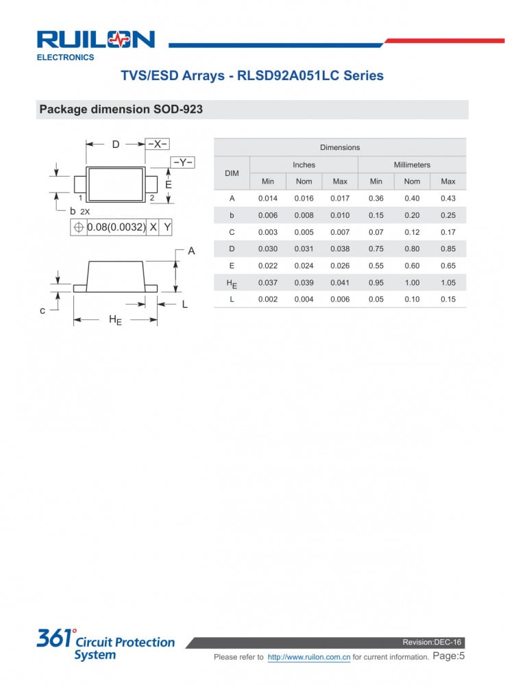 RLSD92A051LC datasheet page 6