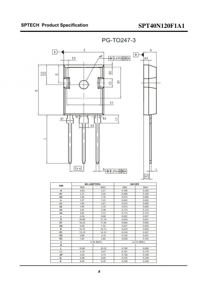 SPT40N120F1A1 datasheet page 8