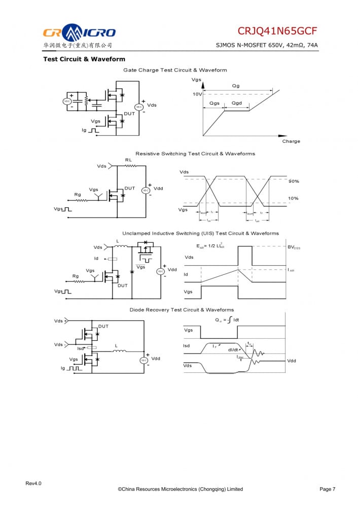 CRJQ41N65GCF datasheet page 7
