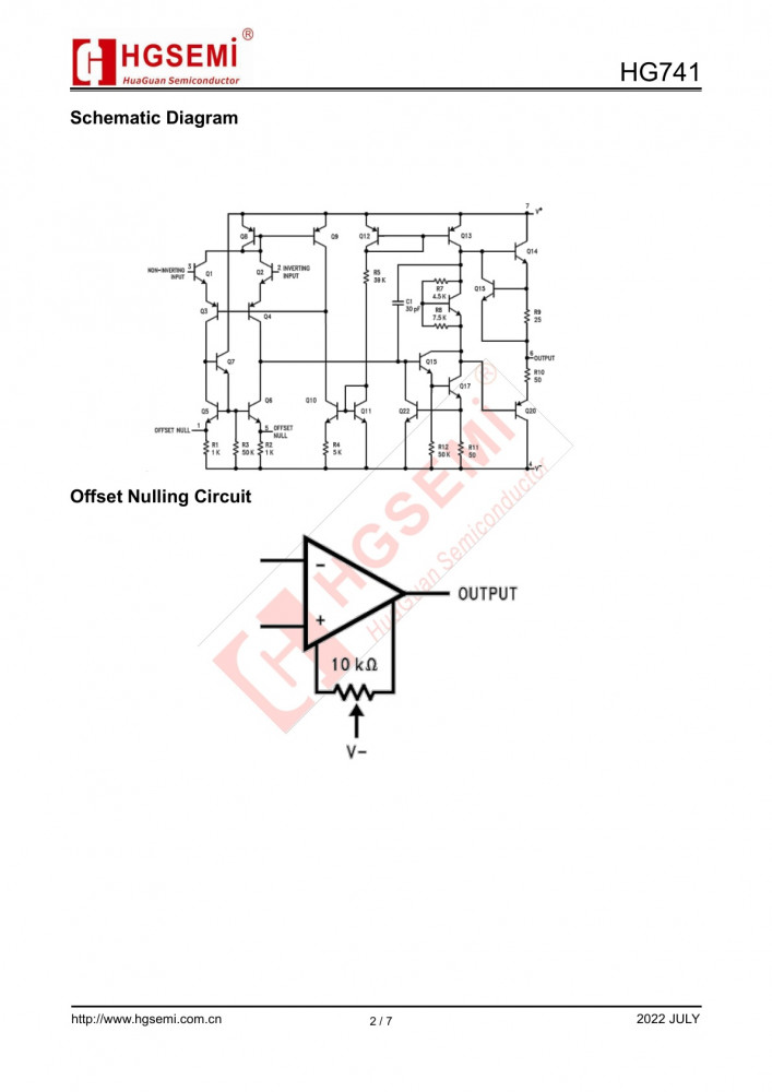 HG741 datasheet page 2