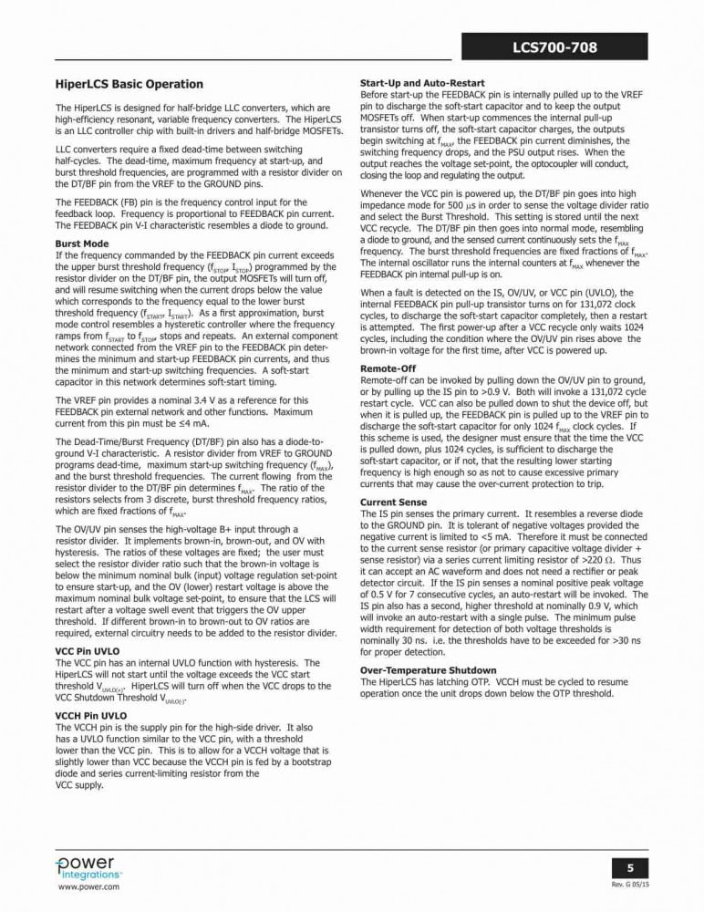 LCS702HG technical document page 5