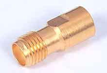TNC Plug, Reverse Polarity-to-SMA Jack, Between-Series Adapter, Straight, Nickel (Ni) Plated, Tray, 50 Ohms