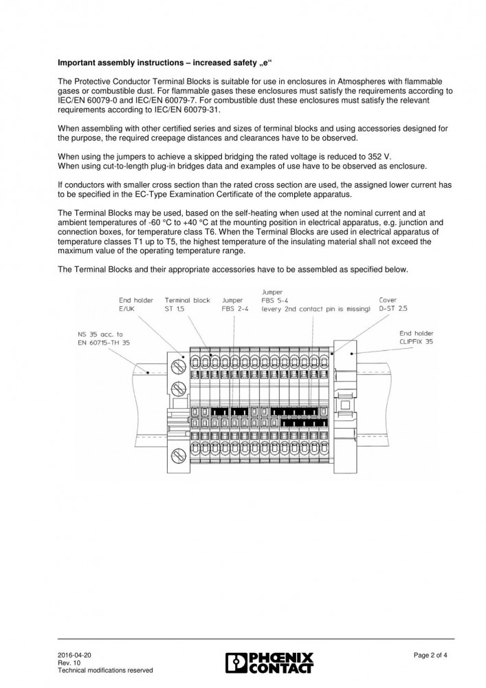 Phoenix Contact ST 1,5 technical document page 2