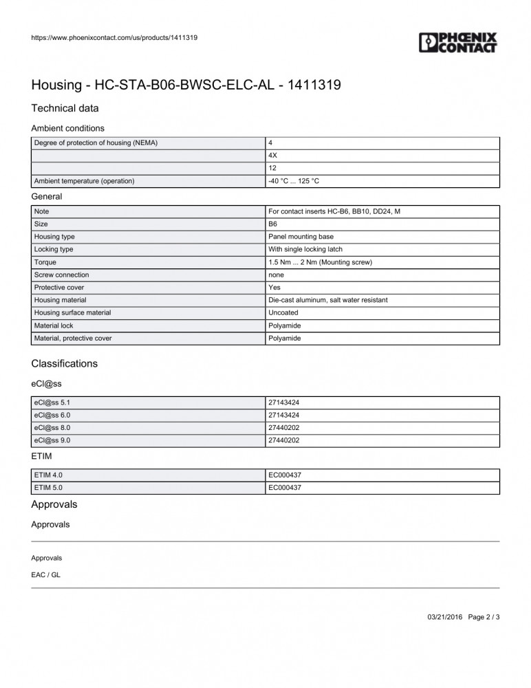 Phoenix Contact 1411319 product document image 2