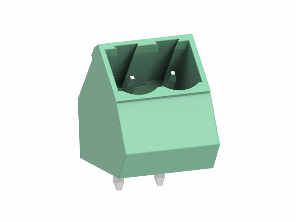 7.62mm Pitch Eurostyle Vertical PCB Header, with Retention Ends, 2 Circuits