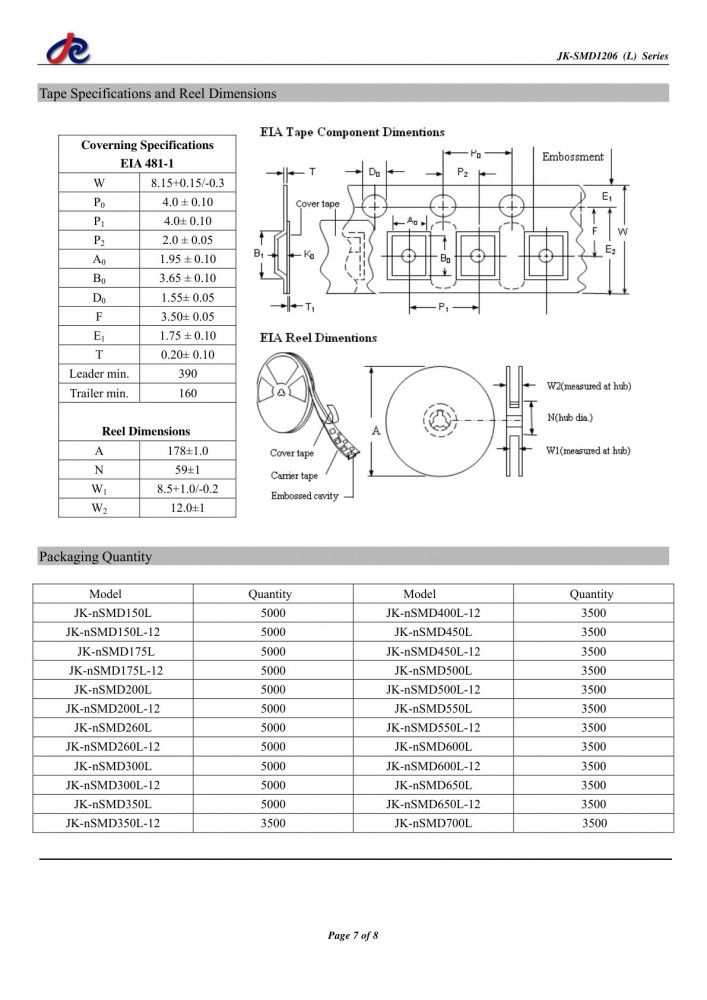 JK-nSMD300L-12V datasheet page 7