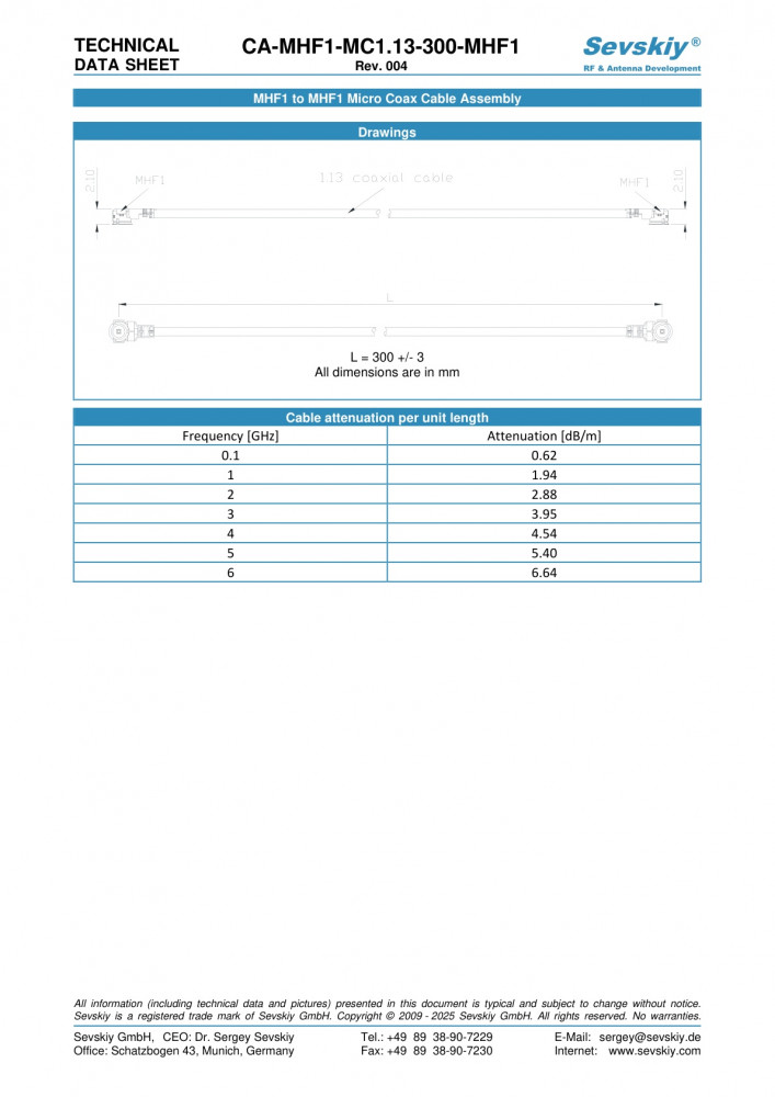 CA-MHF1-MC1.13-300-MHF1 product documentation page 2