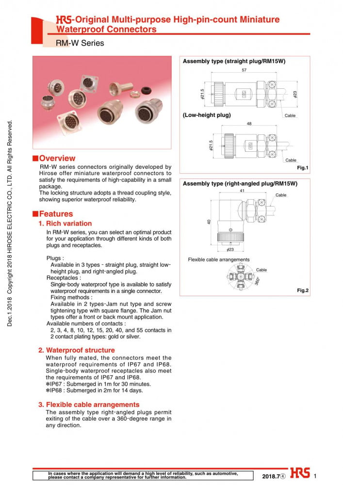 HRS RM-W documentation page 1