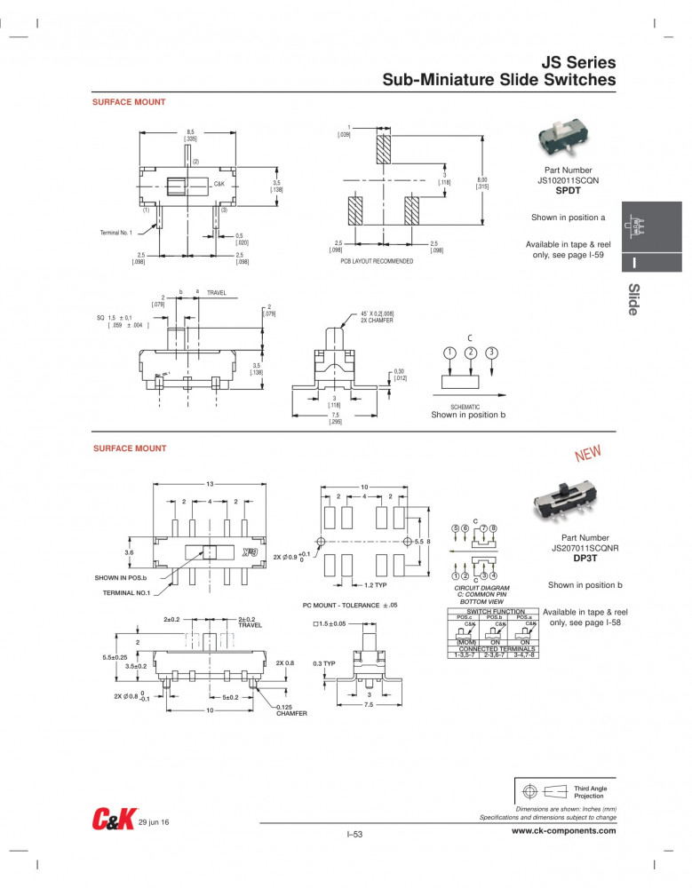 C&K JS Series datasheet page 5