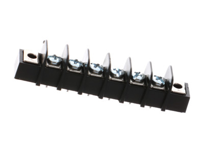 9.53mm Pitch Beau PCB Terminal Strip, with Mounting Ends, 4 Circuits