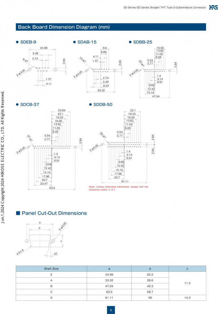 HRS SD Series catalog page 5