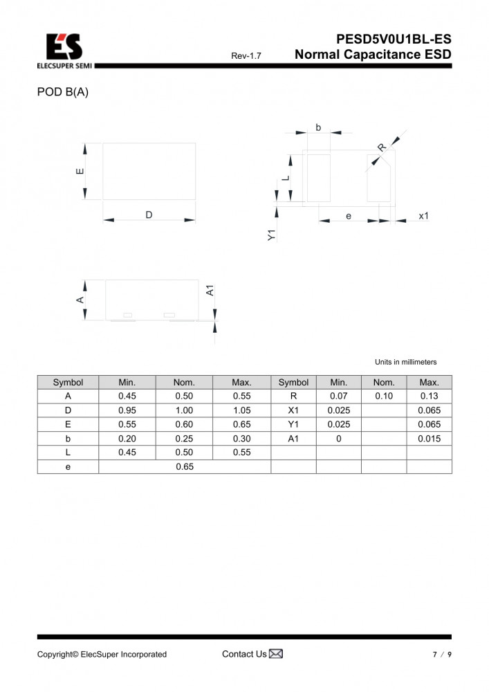 PESD5V0U1BL-ES datasheet page 7