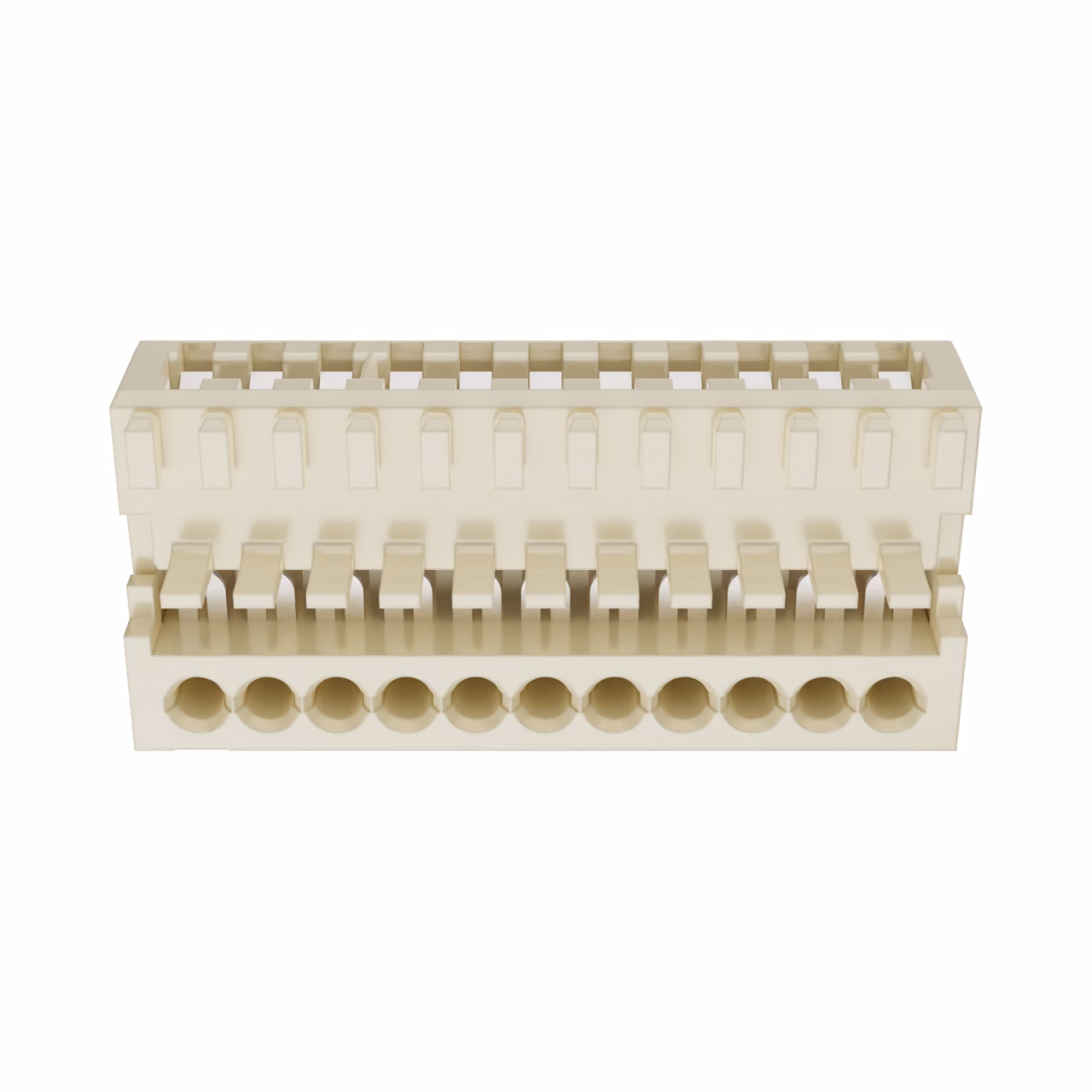 Appli-Mate RAST 2.5 Connector, 2.50mm Pitch, Female, 11 Circuits, Polarizing Rib Between 3/4, Closed Endwalls, Tin Plating for sale