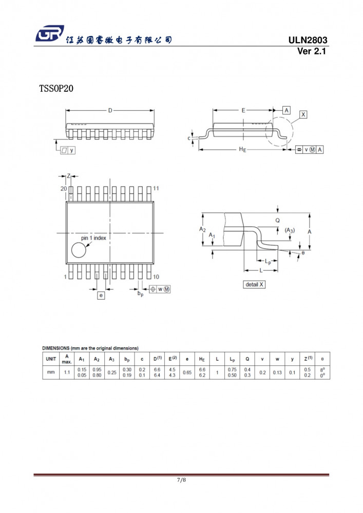 ULN2803Q datasheet page 7