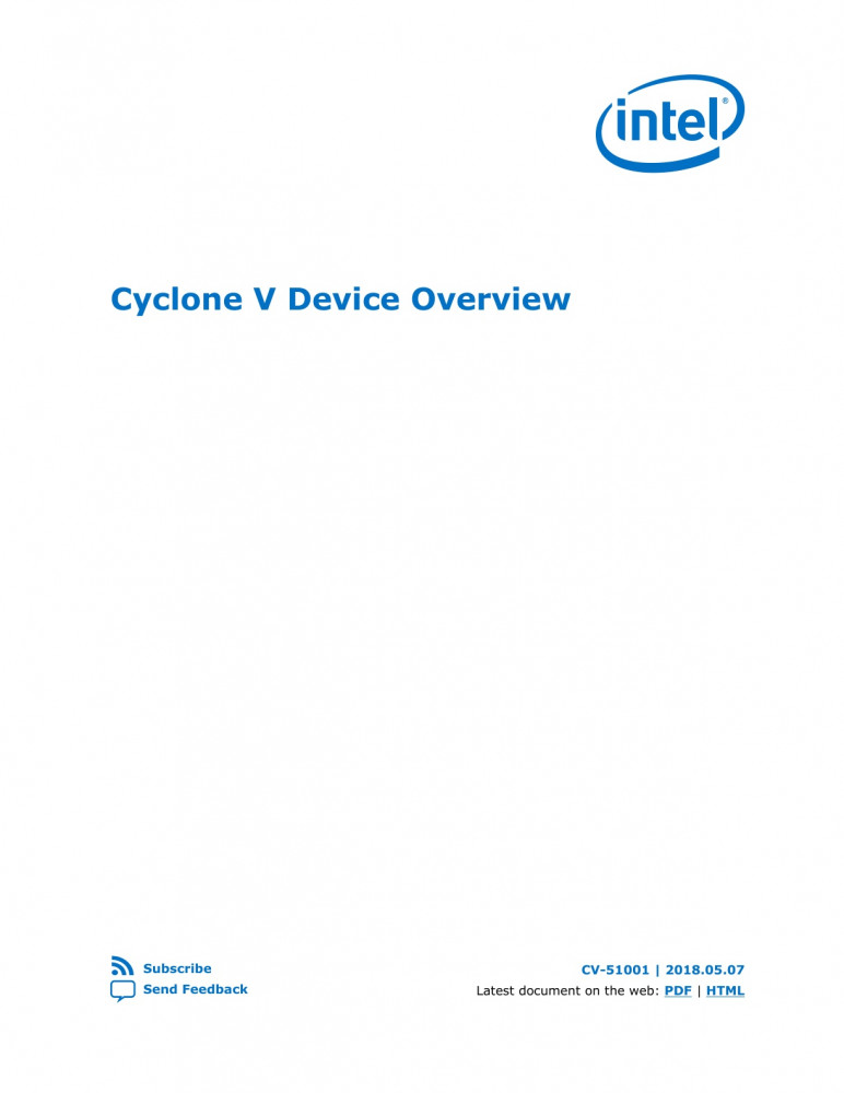 Cyclone V documentation page 1