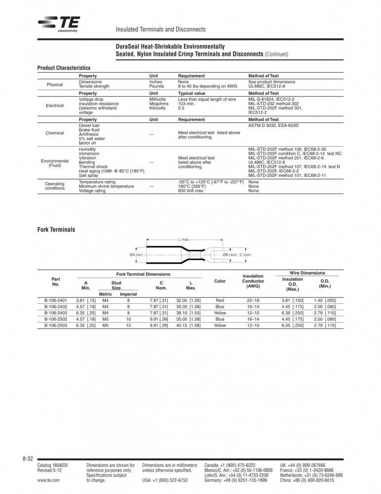 TE Connectivity DuraSeal documentation page 2