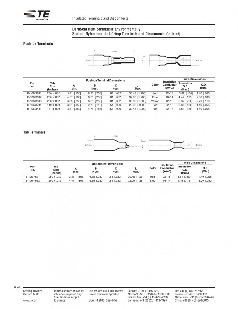 TE Connectivity DuraSeal documentation page 4