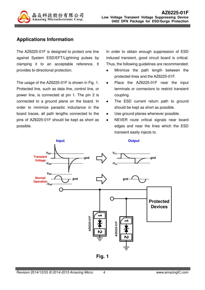 AZ6225-01F datasheet page 4