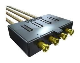Samtec GRF7-J-P-04-GF-ST-TH1-E Coaxial RF Connector Assembly