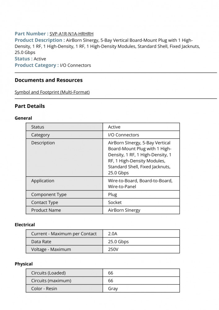 Technical document image 1 for SVP-A1R-N1A-HRHRH